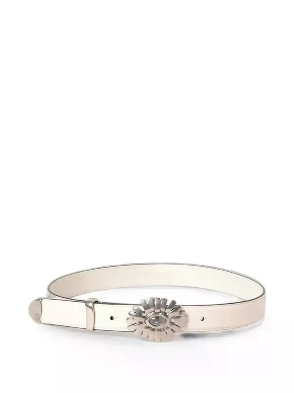 Ermanno Scervino Floral Buckle Leather Belt