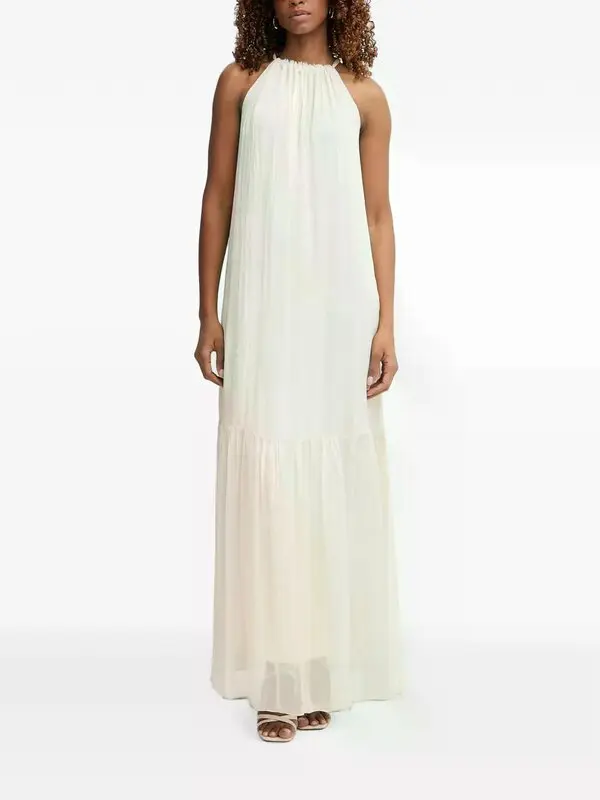 HAVEONE Tiered Halterneck Maxi Dress