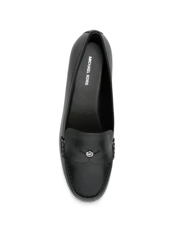 Michael Kors Jennings Logo-plaque Leather Loafers