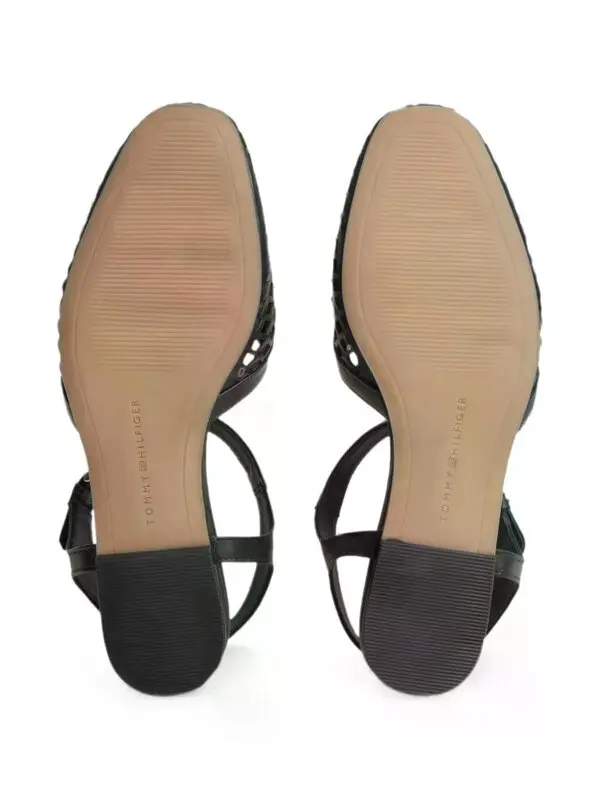 Tommy Hilfiger Cut-out T-bar Flat Pumps