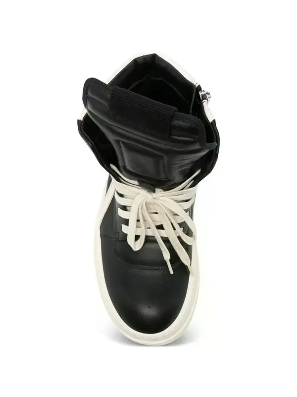 Rick Owens Geobasket Leather Sneakers