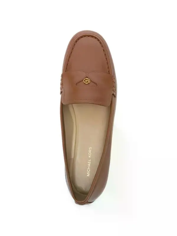 Michael Kors Jennings Logo-plaque Leather Loafers