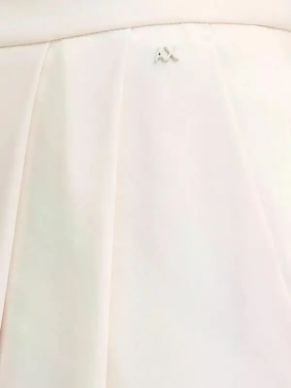 Armani Exchange Pleated Wide-leg Trousers
