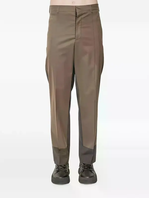 MAISON MARGIELA Two-tone Wool Trousers - Grey