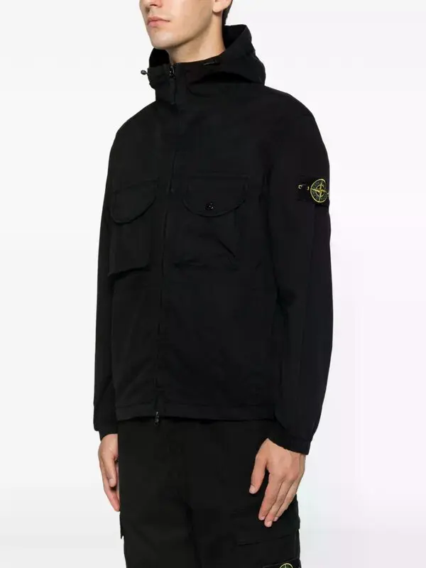 Stone Island Logo-patch Hooded Jacket