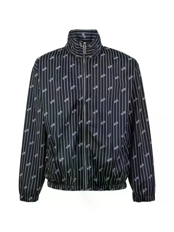 Gcds Pinstripe Logo-print Track Jacket