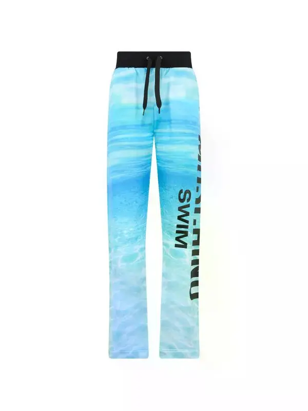 Moschino Print Track Pants - Blue