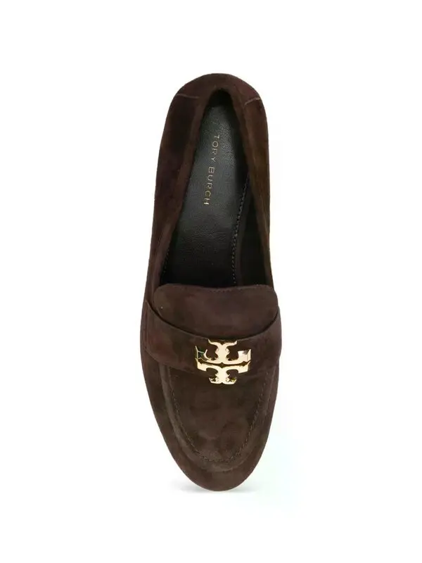 Tory Burch Logo-plaque Suede Loafers