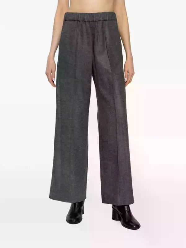 JIL SANDER Wide Leg Wool Trousers