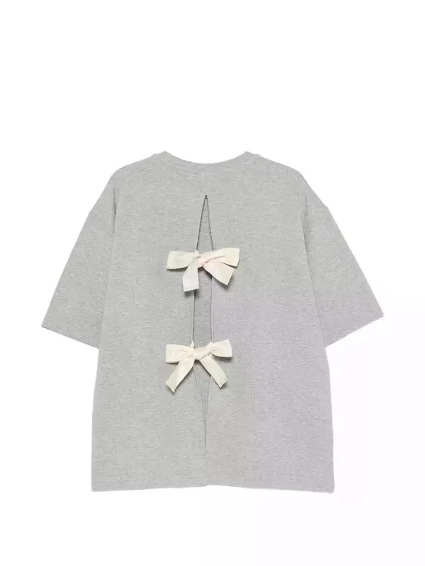 THE GARMENT Tg Bow Detail Open-back T-shirt