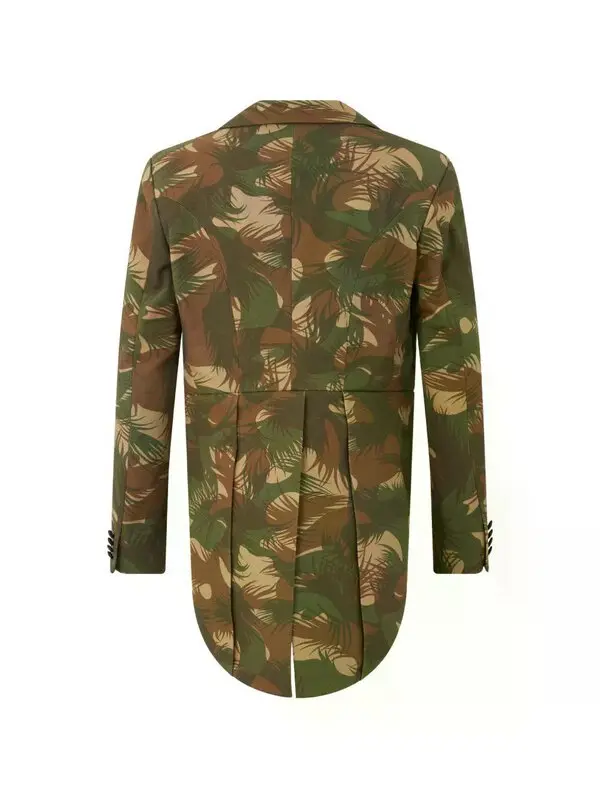Moschino Camouflage-print Notched-collar Jacket