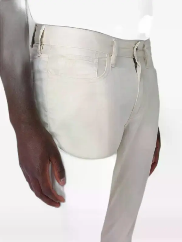 Armani Exchange Logo-embroidered Five-pocket Trousers