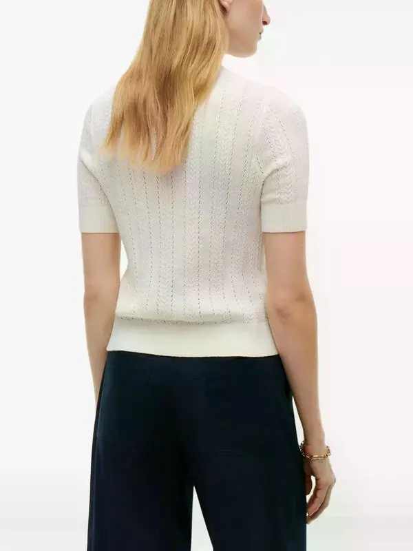 Tommy Hilfiger Cable-knit Short-sleeve Cardigan