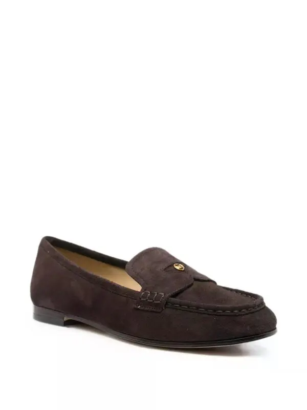 Michael Kors Jennings Logo-plaque Suede Loafers