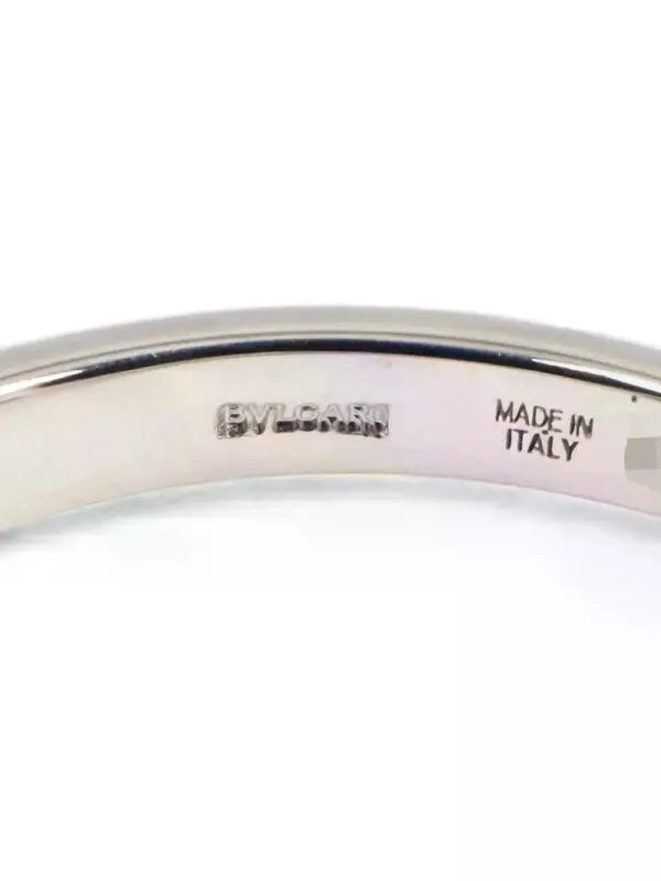 BVLGARI 18k White Gold Diamond Ring - Silver