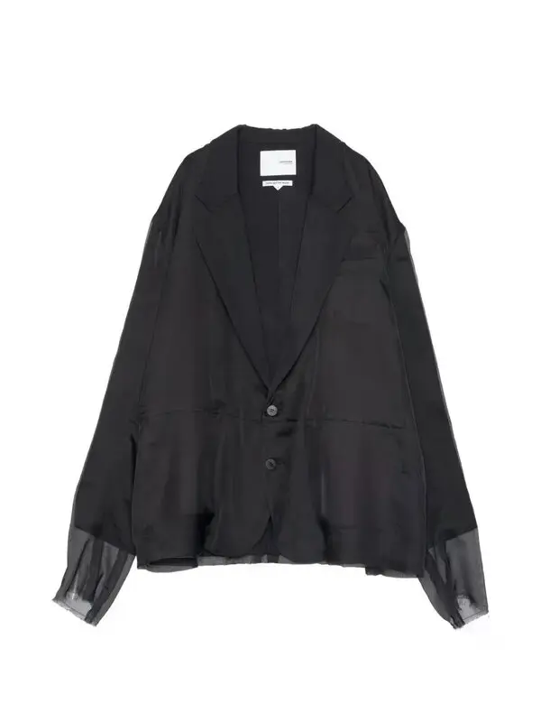 YOSHIOKUBO Notched-lapel Blazer - Black