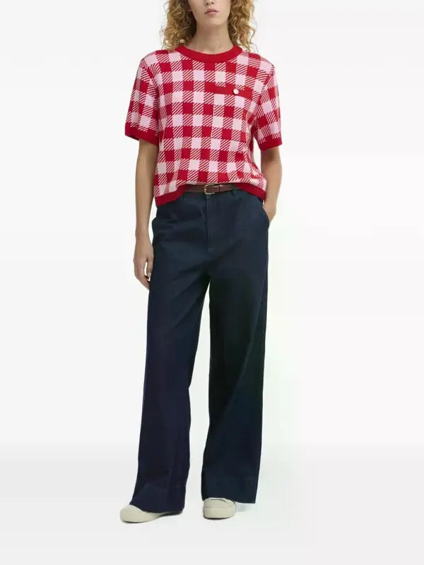 Barbour Esther Gingham Pattern Top