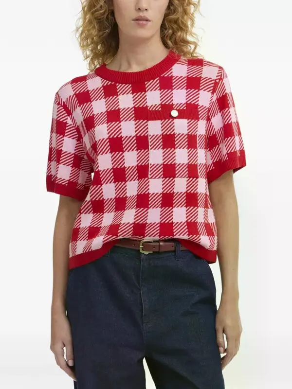 Barbour Esther Gingham Pattern Top