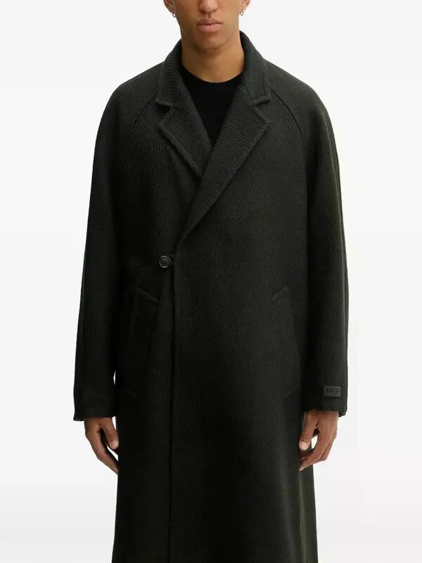 Kenzo Textured Single-breasted Coat