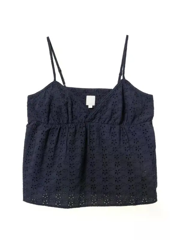 AAPE BY *A BATHING APE Apee™ Broderie Anglaise Empire-line Camisole - Blue
