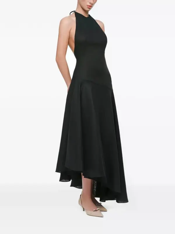 ANOUKI Asnouki Asymmetric Halterneck Dress