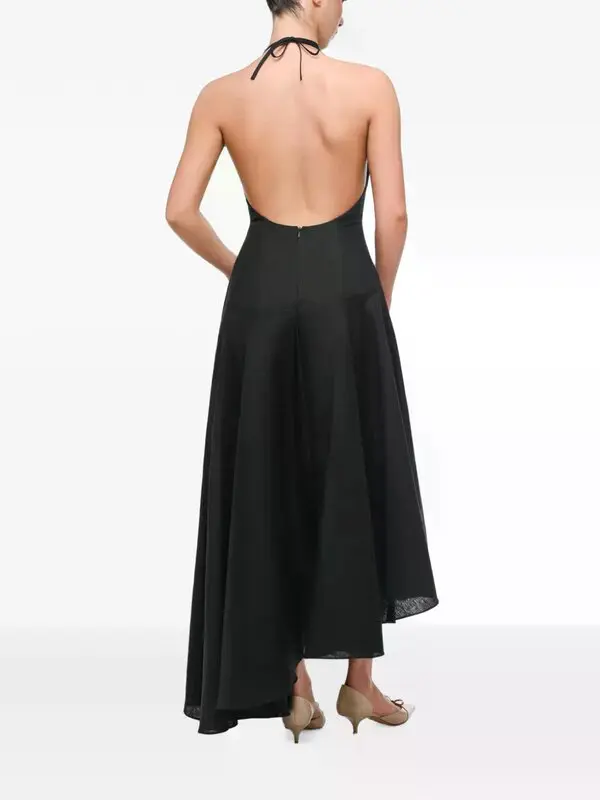 ANOUKI Asnouki Asymmetric Halterneck Dress