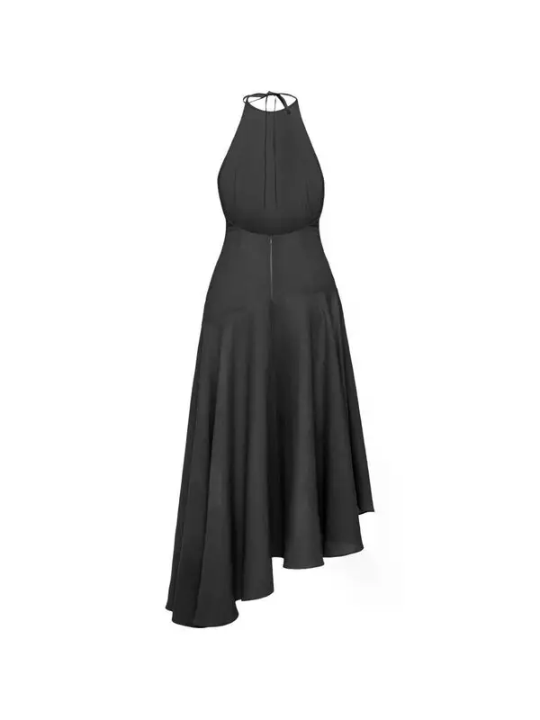 ANOUKI Asnouki Asymmetric Halterneck Dress