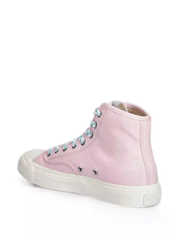 Kenzo Hoshi Check-lace High-top Sneakers