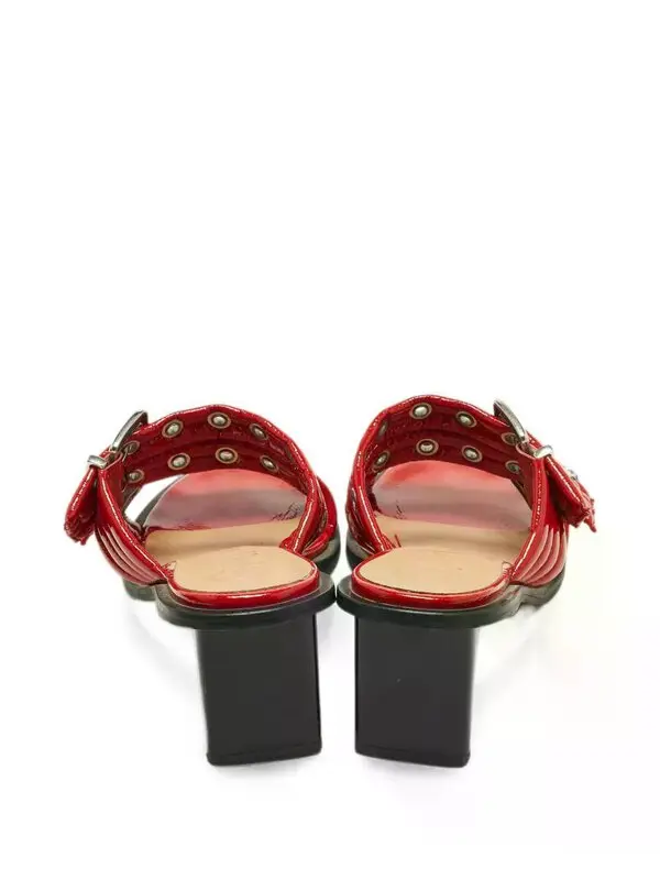 GANNI Buckled Eyelet-detail Sandals