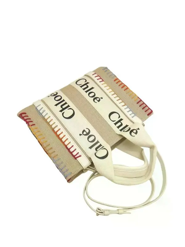 Chloé Small Canvas Woody Tote Satchel