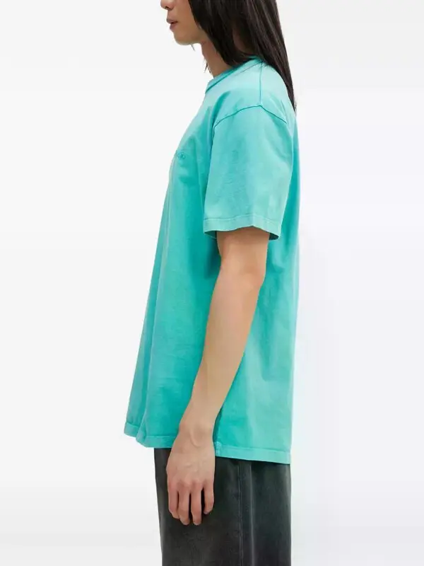 NO PROBLEMO Logo-embroidered Straight Fit T-shirt