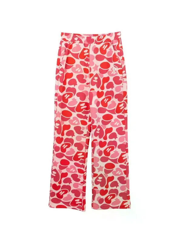 AAPE BY *A BATHING APE Heart Camo Printed Track Pants