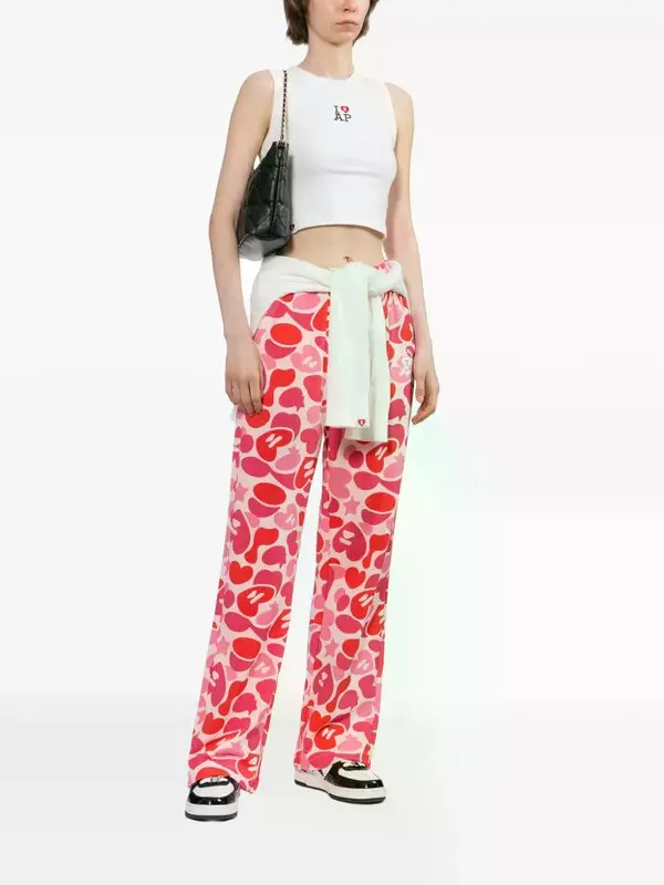 AAPE BY *A BATHING APE Heart Camo Printed Track Pants