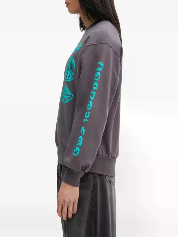 NO PROBLEMO Graphic Print Oversized Sweater