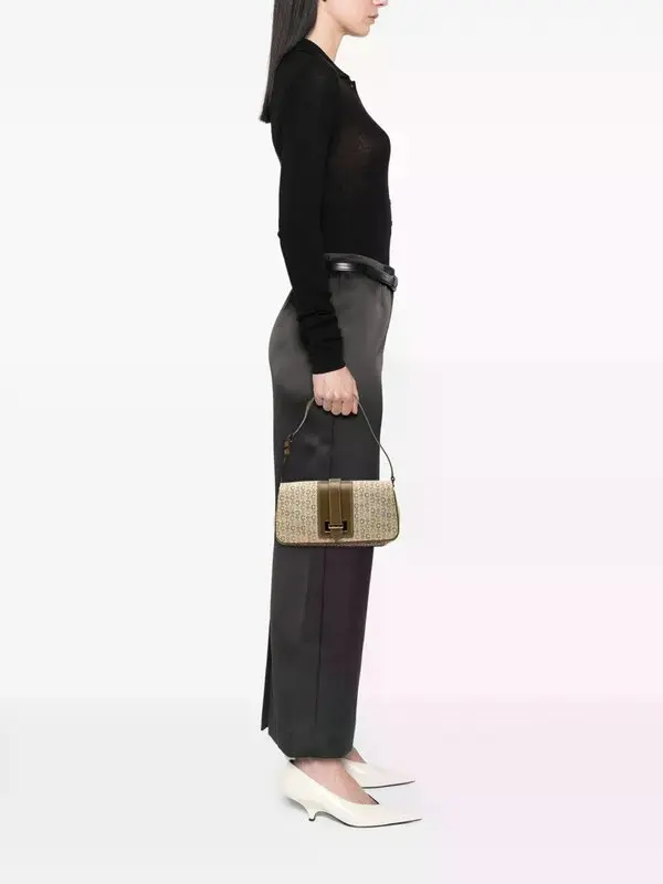 Celine Macadam Canvas Flap Shoulder Bag