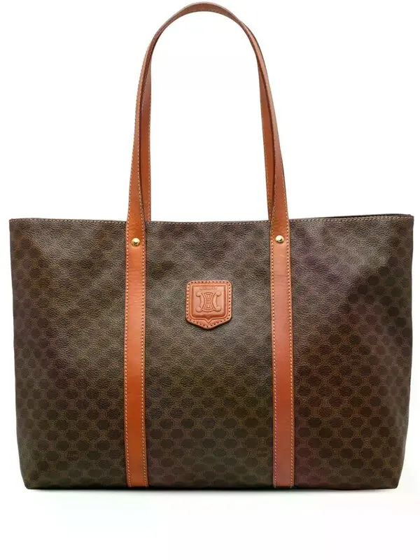 Celine Macadam Coated Canvas Tote Bag