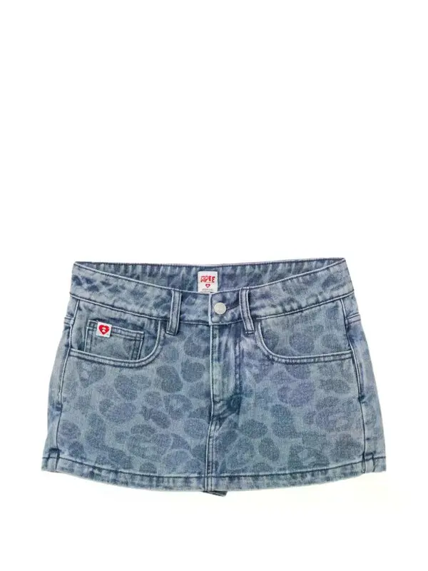 AAPE BY *A BATHING APE All-over Logo-print Denim Shorts