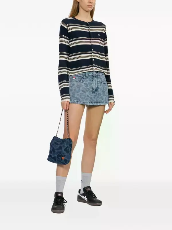 AAPE BY *A BATHING APE All-over Logo-print Denim Shorts