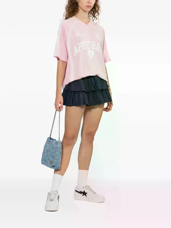 AAPE BY *A BATHING APE Apee™ A Bathing Ape® Broderie Anglaise Ruffled Skort