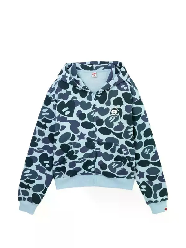 AAPE BY *A BATHING APE Camouflage Print Hoodie - Blue