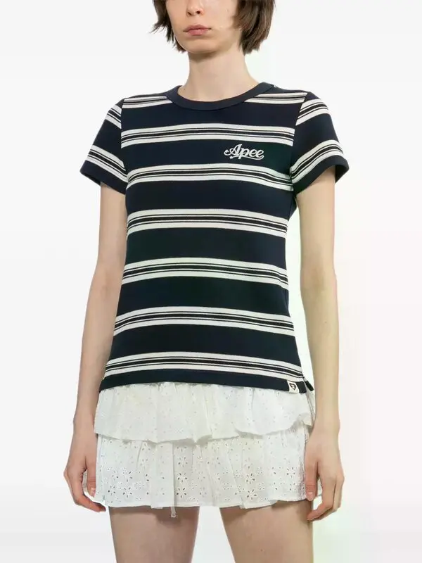 AAPE BY *A BATHING APE Striped T-shirt
