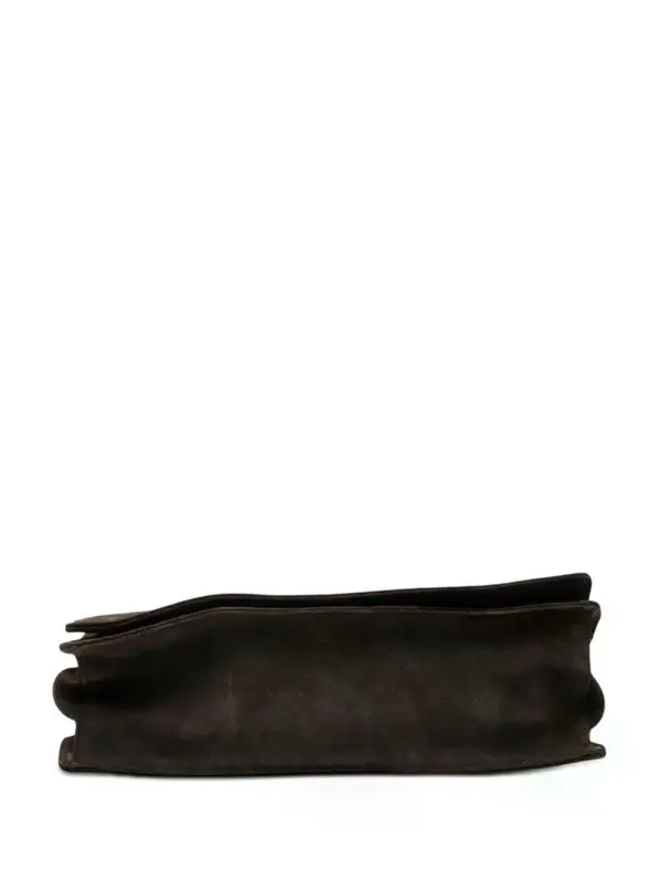 Gucci Suede Bamboo Top Handle Handbag
