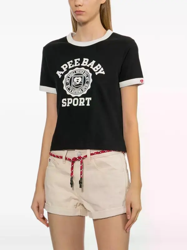 AAPE BY *A BATHING APE Apee™ A Bathing Ape® Graphic Ringer T-shirt