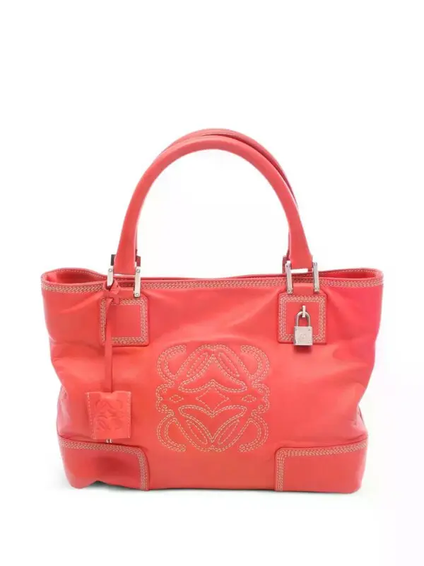 Loewe Amazona Fusta Handbag - Red