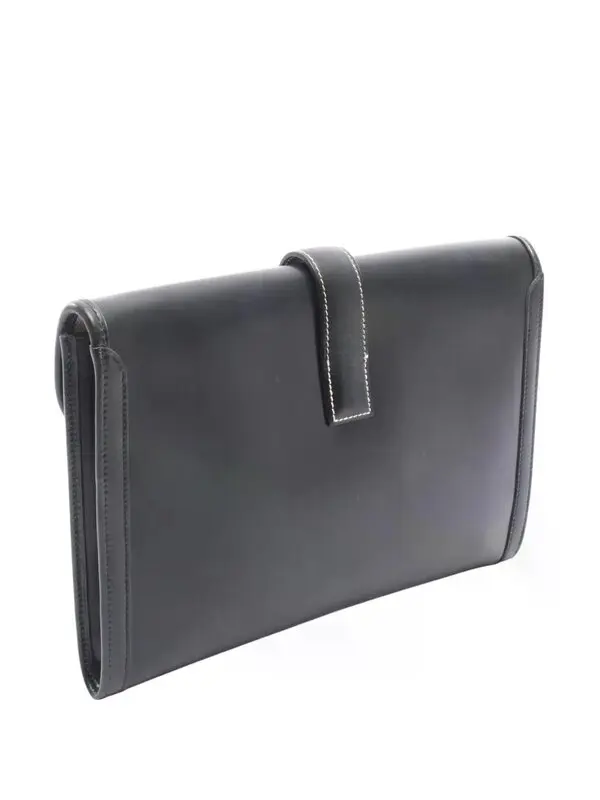 Hermès 1983 Jige Pm Leather Clutch Bag