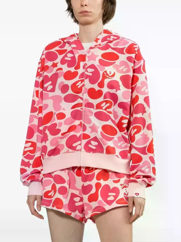AAPE BY *A BATHING APE Heart Camo Zip Hoodie