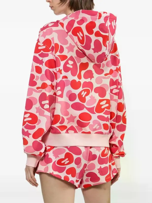 AAPE BY *A BATHING APE Heart Camo Zip Hoodie