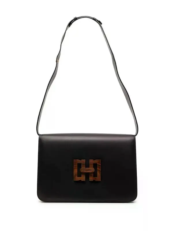 FERRAGAMO Gancini Shoulder Bag - Black