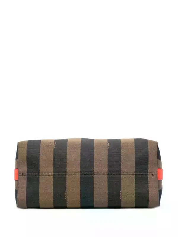 Fendi 2010-2026 Pequin Canvas Shoulder Bag