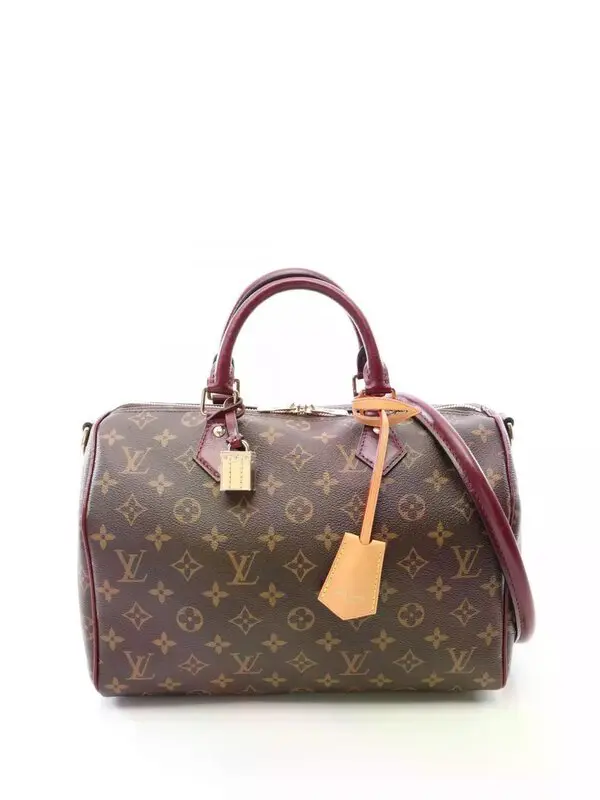 LOUIS VUITTON Monogram Speedy 30 Soft Celebration Boston Bag - Brown